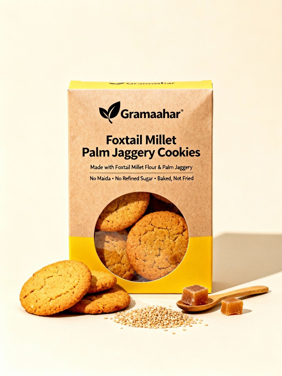 Foxtail Millet Jaggery Cookies